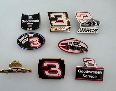 Vintage Dale Earnhardt #3 Goodwrench Service Lapel Pins New Old Stock ...