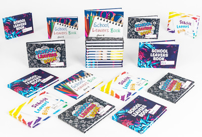 72 Pack Leavers Book School College Autograph Hardbacked Cover Keepsake ...
