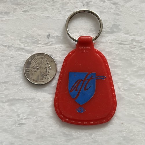 American Federation of Teachers AFT Red Keychain Key Ring #44677 | eBay
