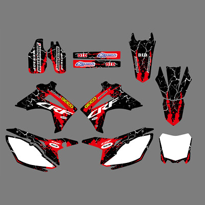 Team Graphics Decals Stickers Kit For Honda CRF 450R CRF450R 2013 2014 ...