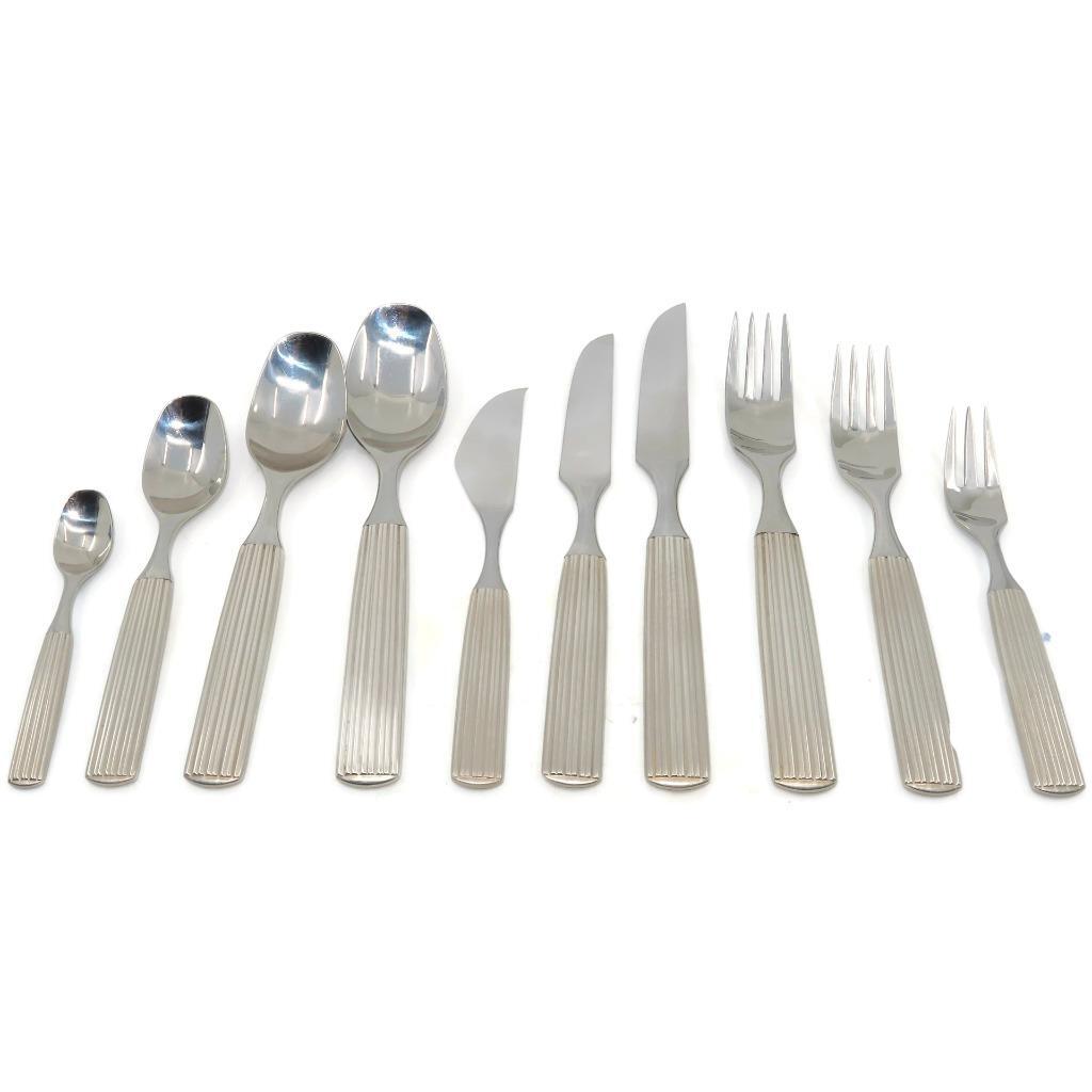 Rosenthal Modulation Stainless Sterling Handles 6 Sets of 10 Pieces ...