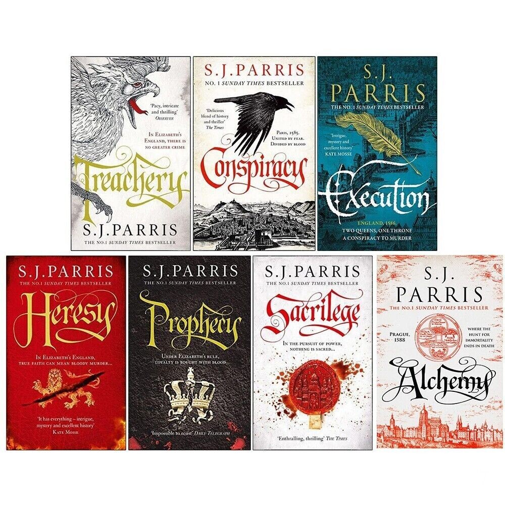 Giordano Bruno Series Books 1-7 Collection Set by S. J. Parris Alchemy ...