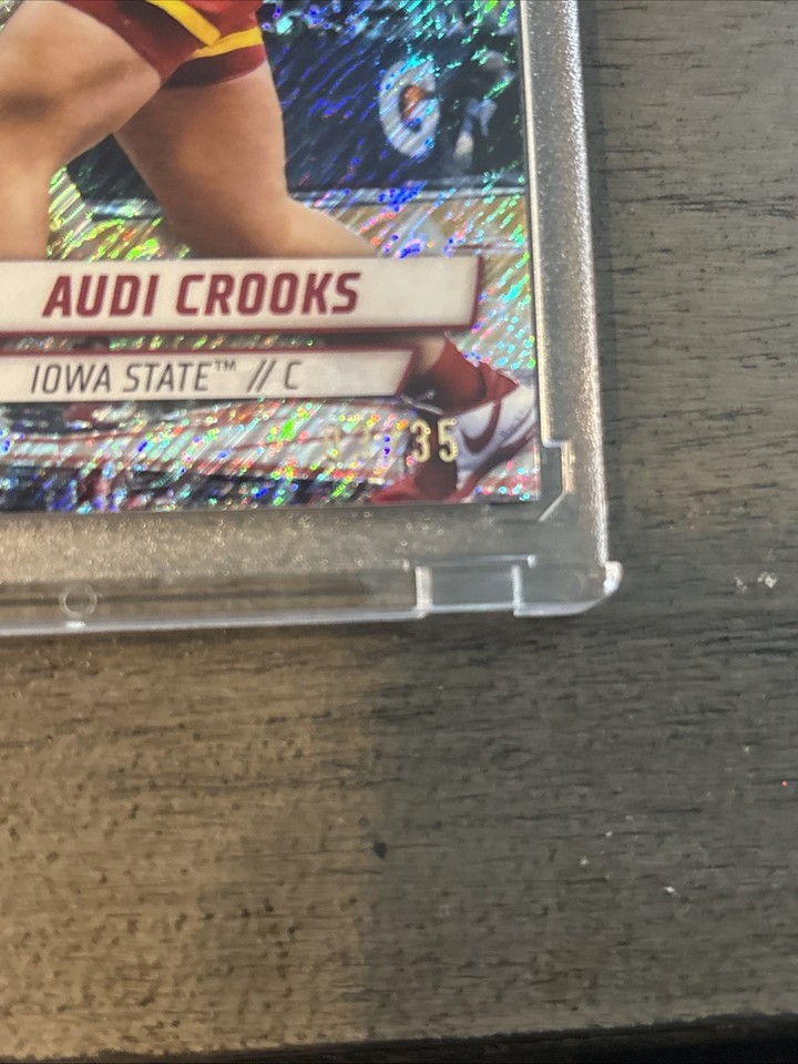 2024-25 Bowman University Chrome Audi Crooks Blue Shimmer /35 | eBay