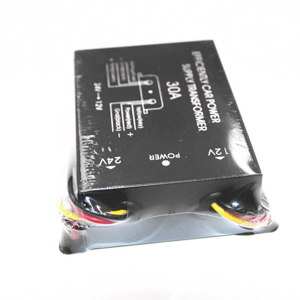 30A Car 24V To 12V Reducer Step Down Inverter Supply Power Converter | eBay