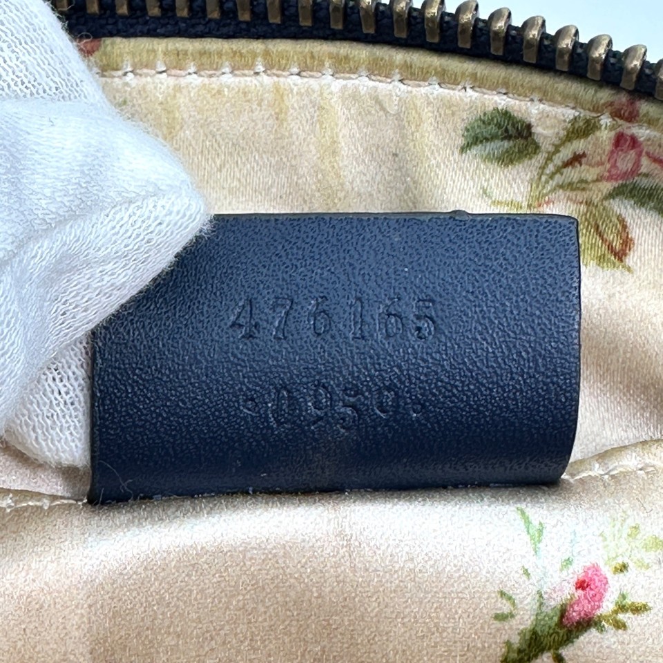 GUCCI Cosmetic Pouch Denim Marmont GG Purse Authentic | eBay