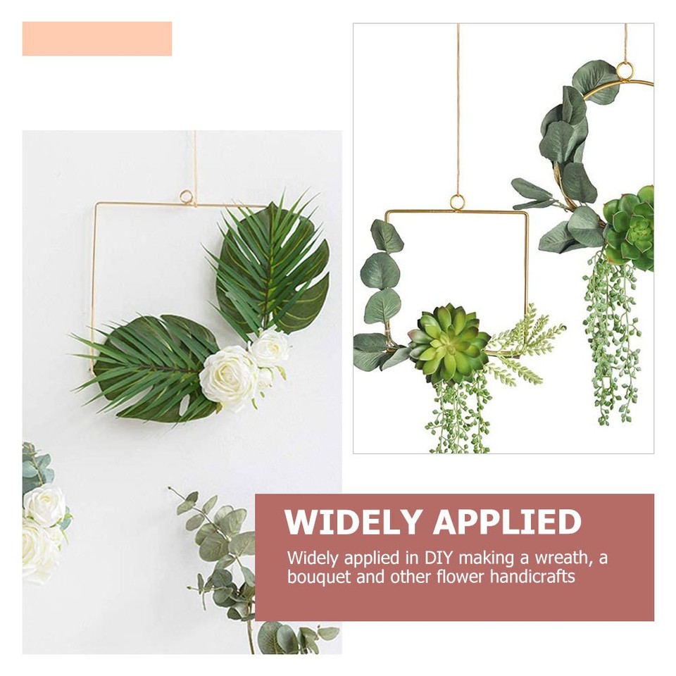 3pcs Decorative DIY Wreath Multi-function Flower Frame Delicate Square ...