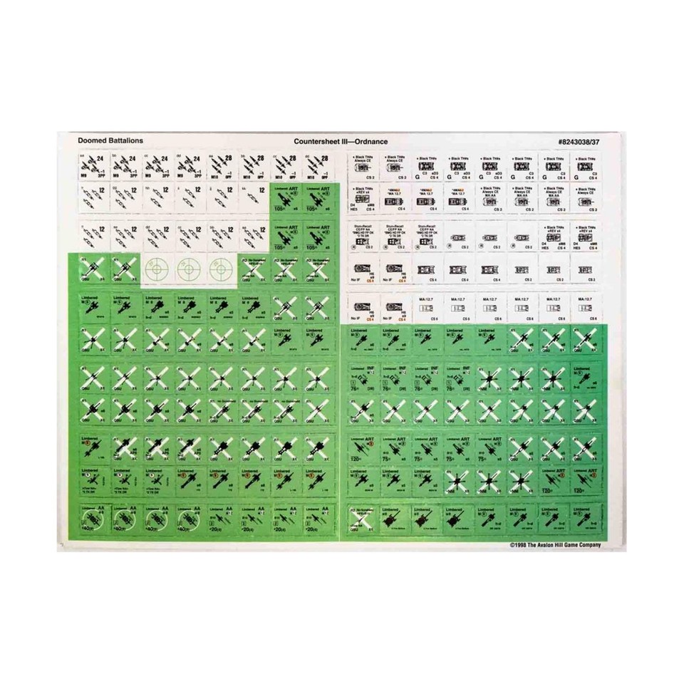 Multiman ASL Doomed Battalions (2nd Ed) - Countersheet III Only! NM | eBay