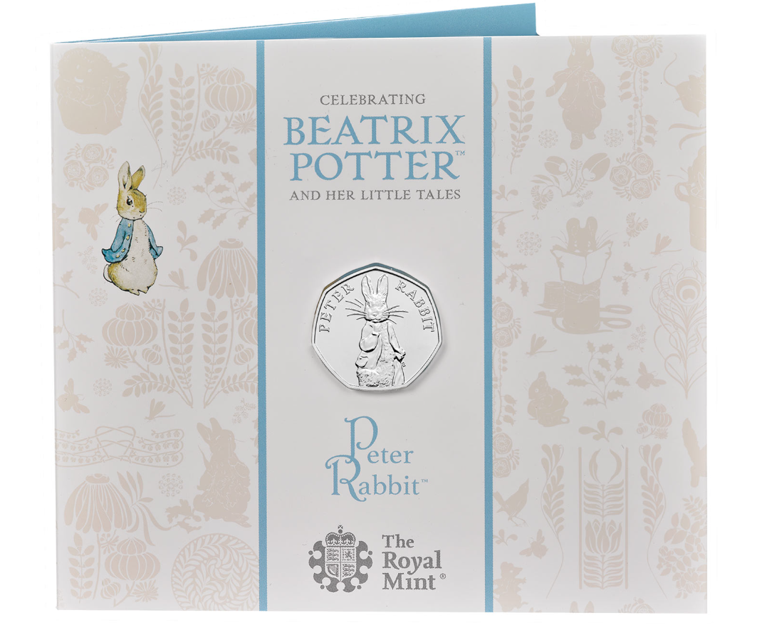 UK coins 50p BUNC Royal Mint packs Beatrix Potter Rabbit Jemima Duck ...