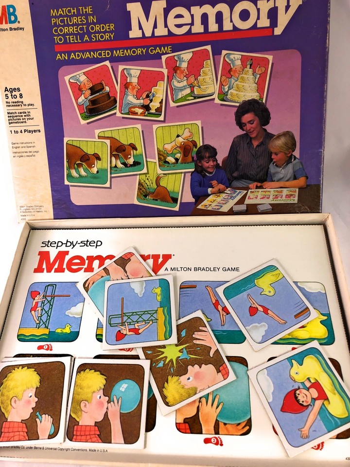 Milton Bradley 1986 Step By Step Memory An Advanced Memory Game | eBay