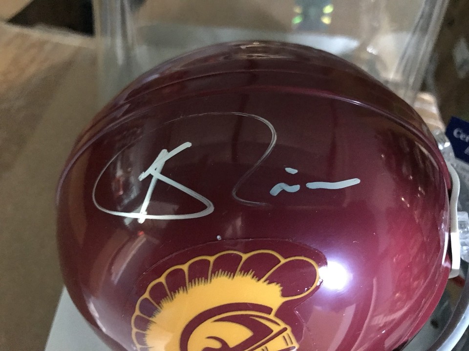 Keith Rivers USC Autographed Mini-Helmet Bengals Giants PSA/DNA | eBay