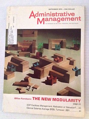 Administrative Management Magazine New Modularity September 1970 ...