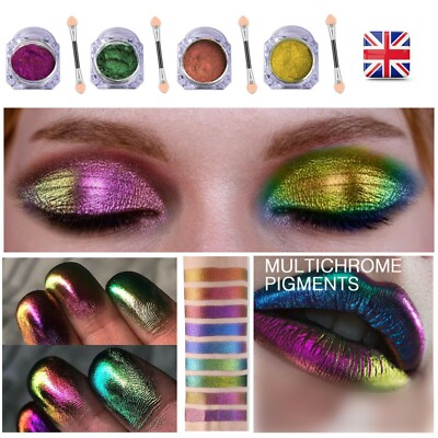 Multichrome Chameleon Eyeshadow Face Body Makeup Shining Aurora Pigment ...