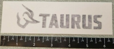 Taurus Firearms Logo 5.25" Black Vinyl Peel n' Stick Decal Sticker Shot ...