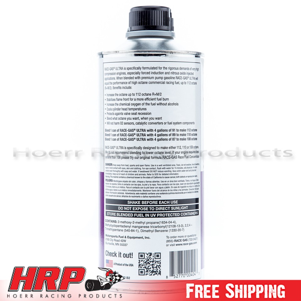RACE-GAS ULTRA Race Fuel Concentrate Pack of 6 32oz | eBay