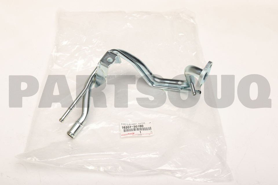 1620730160 Genuine Toyota PIPE SUB-ASSY, WATER BY-PASS, NO.2 16207 ...