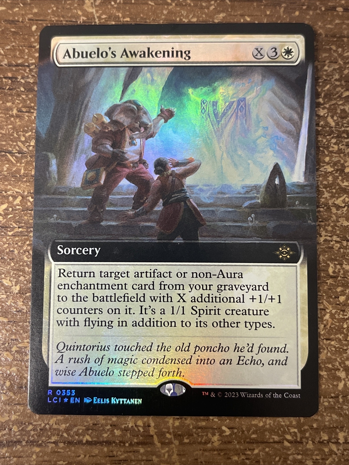 MTG *Abuelo's Awakening Extended Art Foil X1* (NM) Lost Caverns Of ...