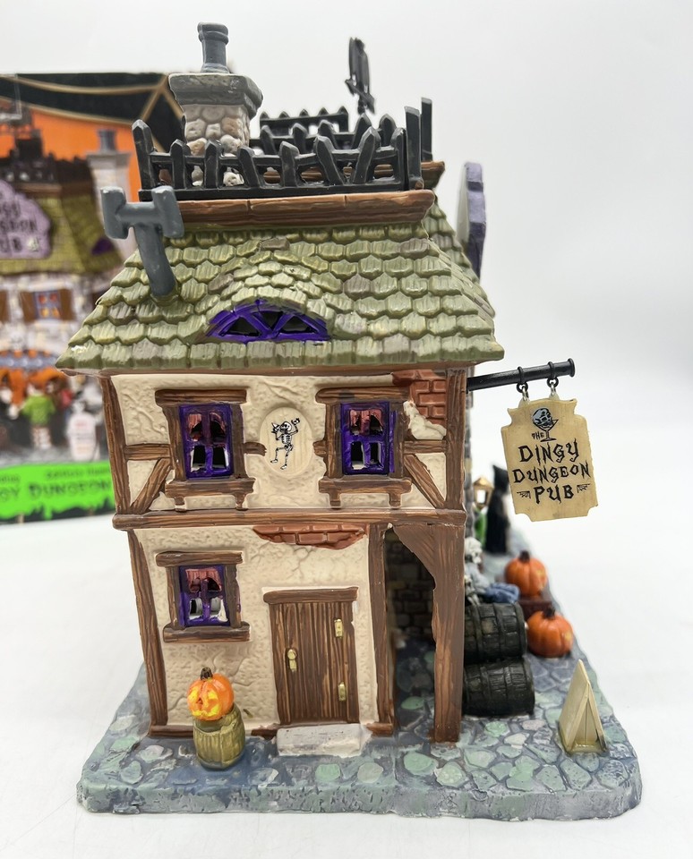 LEMAX Spooky Town Dingy Dungeon Pub - 05014 Retired Rare Illuminated ...