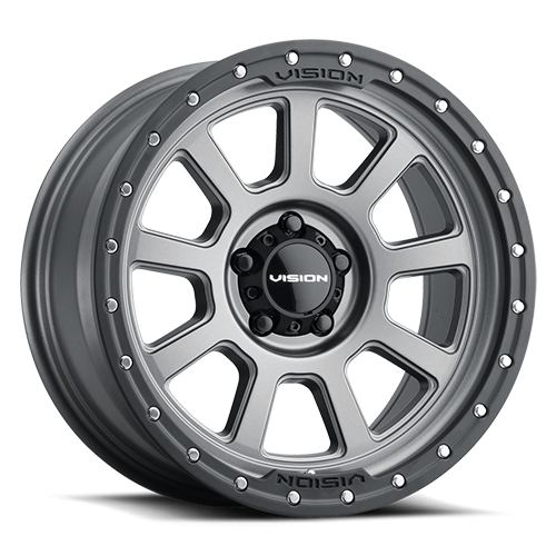 1 New 18x9 Vision 350 Ojos Satin Grey 5x127 5x5 ET12 Wheel Rim | eBay