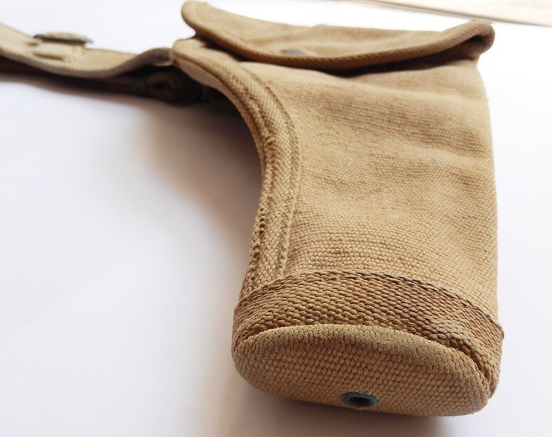 WW2 WEBLEY REVOLVER PISTOL HOLSTER & BELT BRITISH ARMY PALESTINE ...