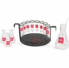 Wink 15 Piece Science Chemistry Bar Set 9 Test Tube Shot Glasses 3 Lab ...