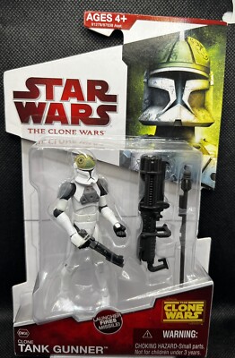 Star Wars The Clone Wars - Clone Tank Gunner - CW36 - 2009 Hasbro Brand ...