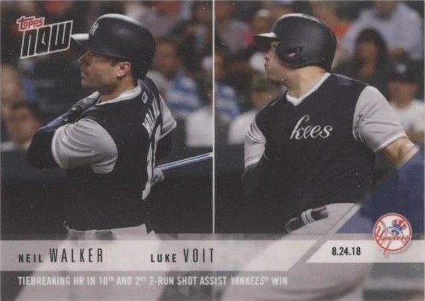 2018 Topps Now - #637 Luke Voit, Neil Walker for sale online | eBay
