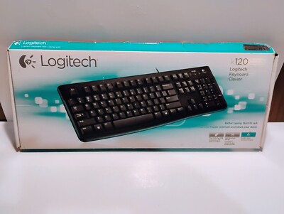 Logitech - K120 Full-size Wired Membrane Keyboard for PC | eBay