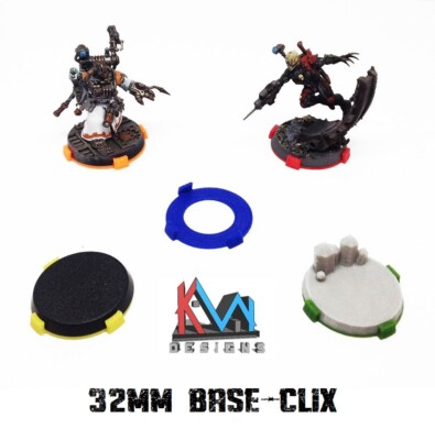 3D Printed - 32mm Base-Clix - Squad Markers for Miniature Bases | eBay