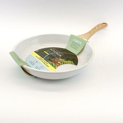 Authentic kitchen Non-Stick 11 inches Frying Pan / Skillet Ivory ...
