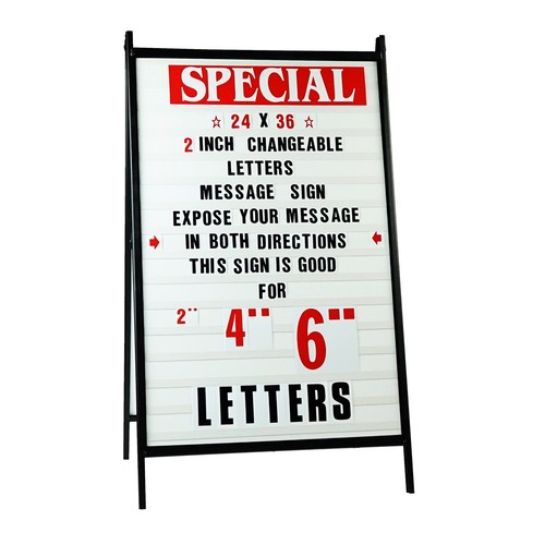 A Frame Sidewalk Signs Changeable Letters Message Outdoor Sign W 2 ...