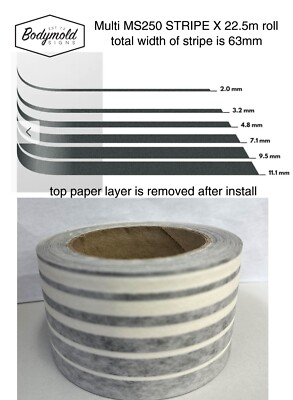 MS250 multi boat stripe. 22.5m rolls. Total width is 63mm. | eBay