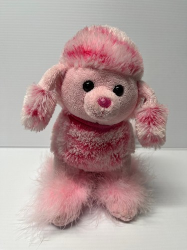 PEOPLE PAL Pink Fluffy Poodle Puppy Dog Plush Stuffed Animal Aurora ...