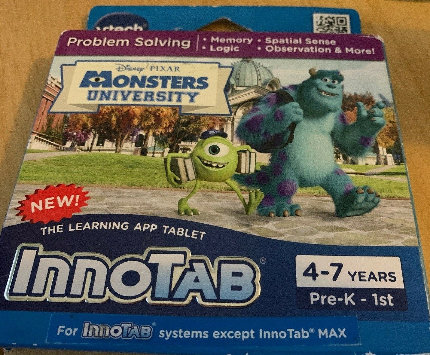 Vtech InnoTab Problem Solving Monsters University Learning Game 4-7 ...