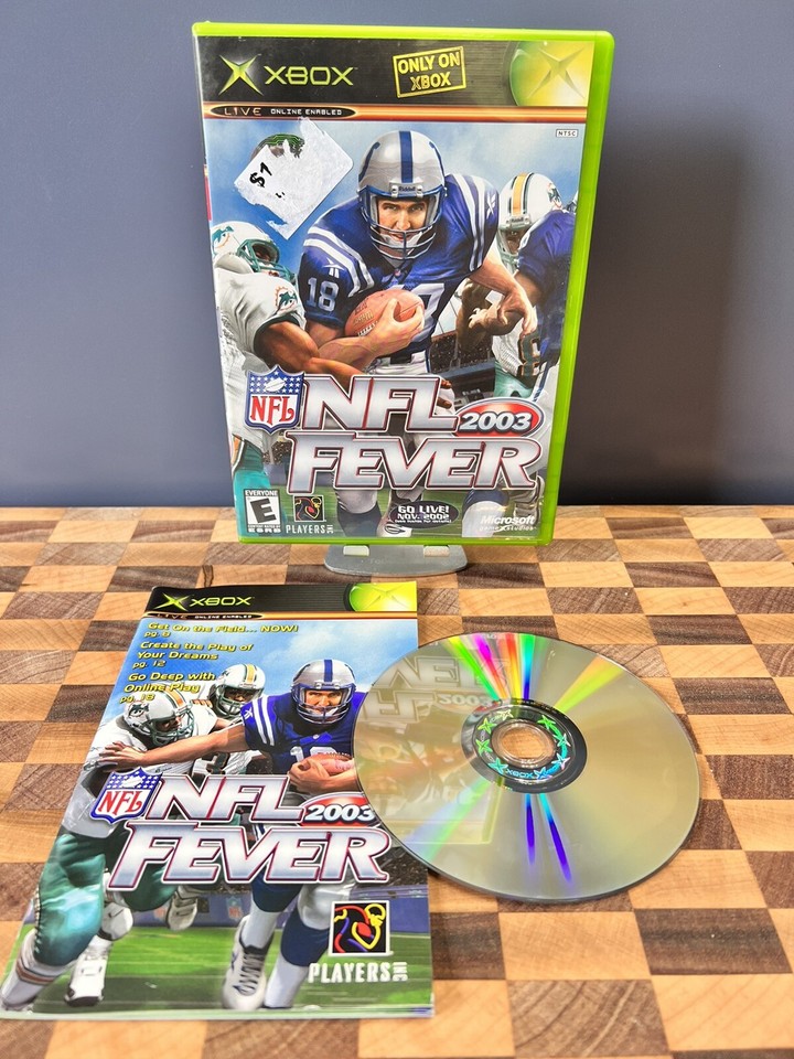 NFL Fever 2003 (Microsoft Xbox, 2002) Complete In Box Beautiful Tested ...
