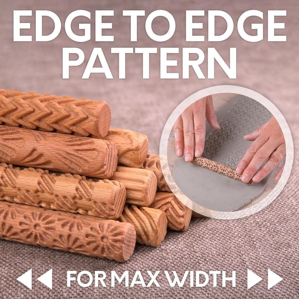 Pottery Ribs & Trimming Tools | 2 Foot Shaper Tools | 4 Clay Texture ...