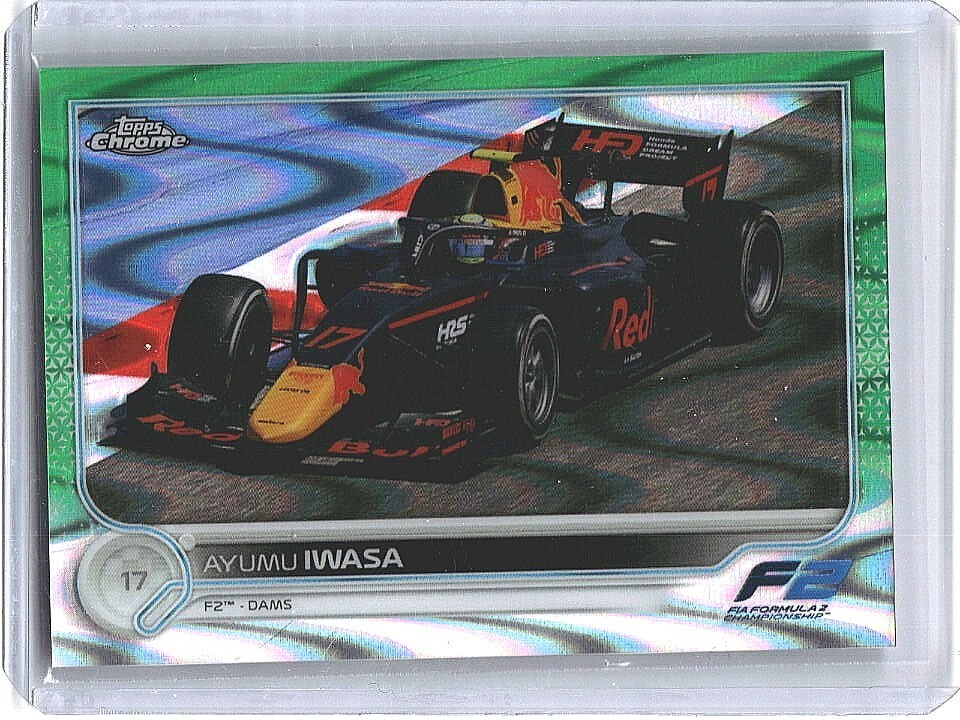 Ayumu Iwasa 2022 Topps Chrome Formula 1 Green Ray Wave Refractor #144 ...