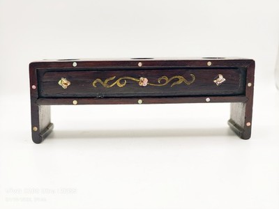 A Rare Chinese Antique Hard Wood Opium Bowl Stand with Drawer | eBay