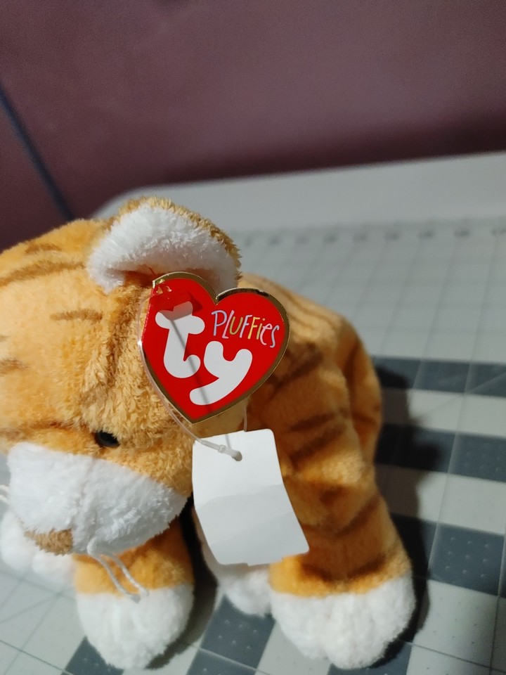 TY Pluffies Purrz the Orange Cat Plush Stuffed Toy | eBay