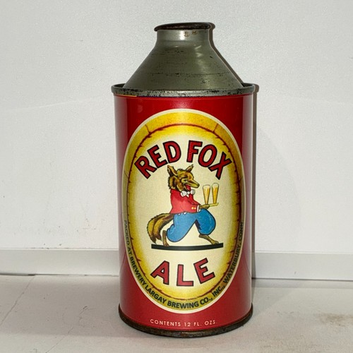 Red Fox Ale NOVELTY / REPLICA cone top beer can, paper label | eBay