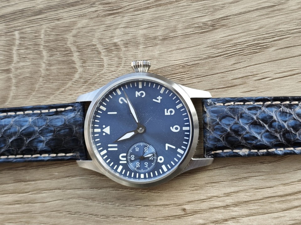 Hand winding 42mm type A flieger watch - sterile dial | eBay UK