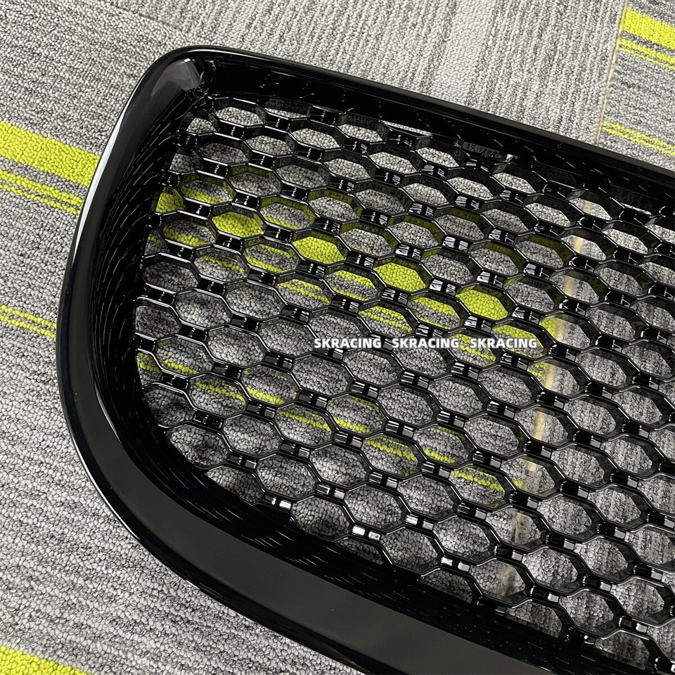 2016-2019 Jaguar XJ XJL Gloss Black Front Grille Upper and Lower Mesh ...