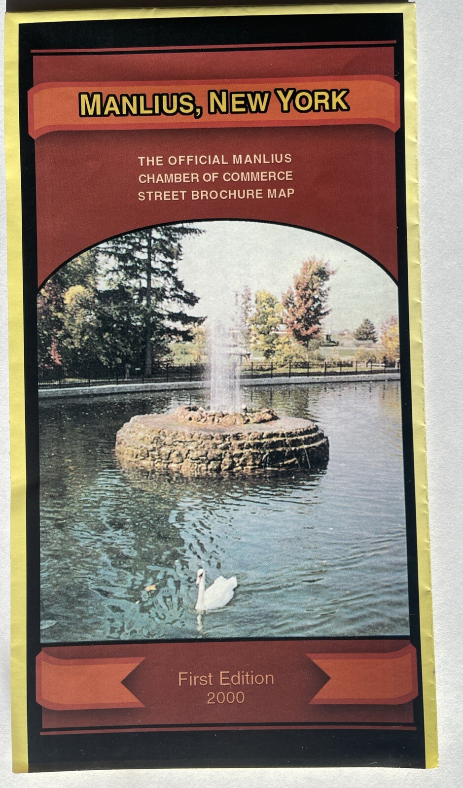 Map Of Manlius, NY, Chamber Of Commerce Street Brochure Map, First ...