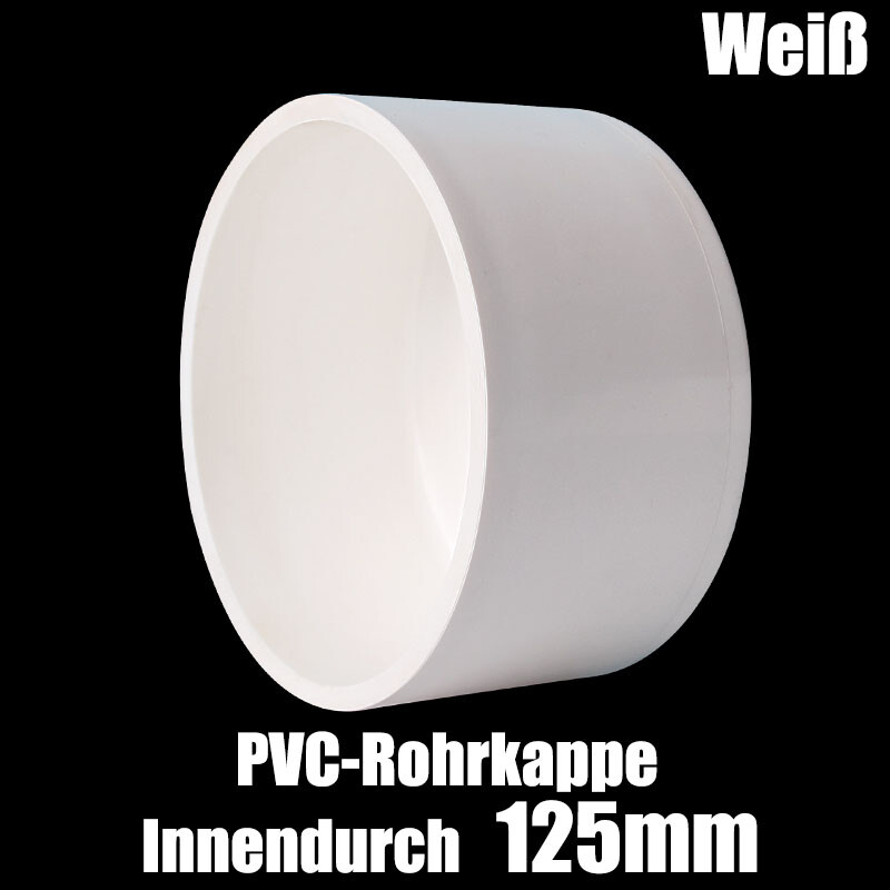 PVC Rohr Endkappe Deckel Endstecker Stopfen Fitting ø20mm~200mm Weiß ...