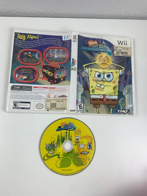 SpongeBob's Atlantis SquarePantis (Nintendo Wii, 2007) Complete ...