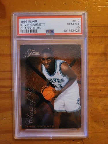 1995-96 Flair Class Of '95 #R2 Kevin Garnett Rookie Card PSA 10 Gem ...
