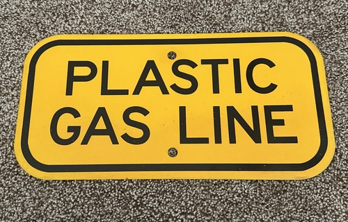 Vintage Metal Gas Line Sign - 12” x6” | eBay