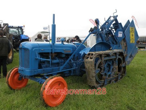 PHOTO A 1954 FORDSON MAJOR WITH A HOWARD TRENCHER AND ROTAPED TRACKS ...