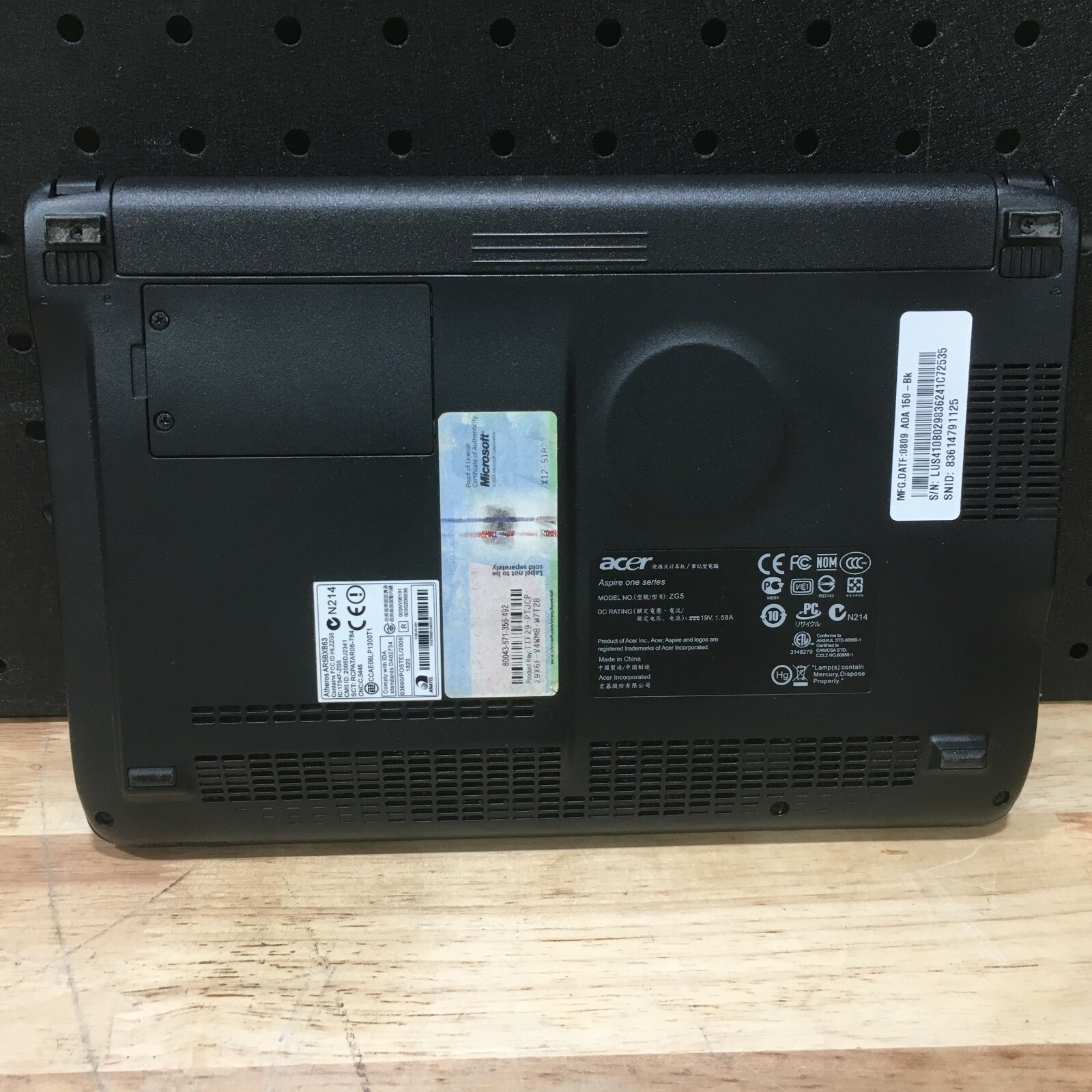 ACER LAPTOP ZG5 ASPIRE ONE - BLACK - LAPTOP | eBay