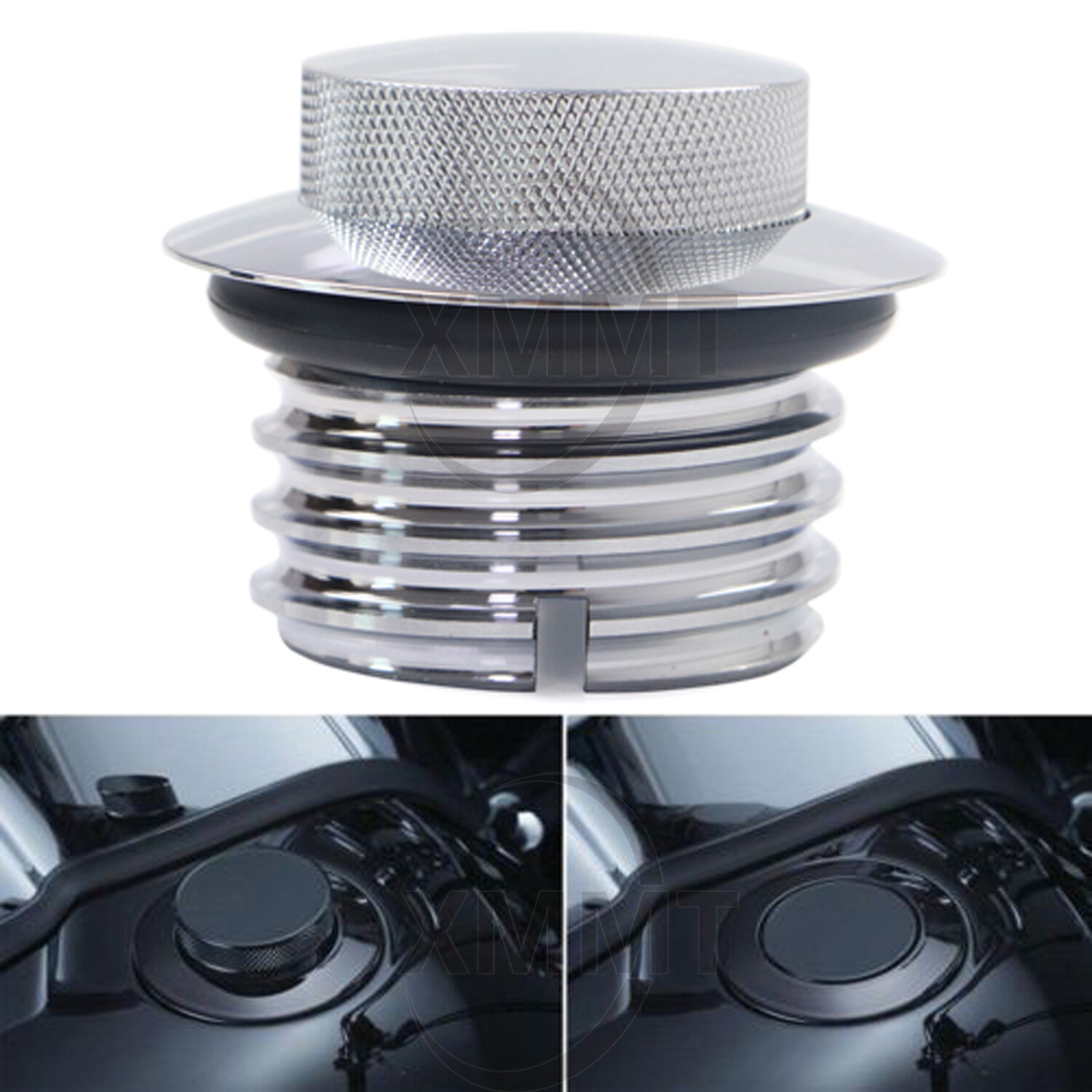 Vented Flush Pop Up Reservoir Gas Cap Fuel Tank Gas Cover For Harley ...
