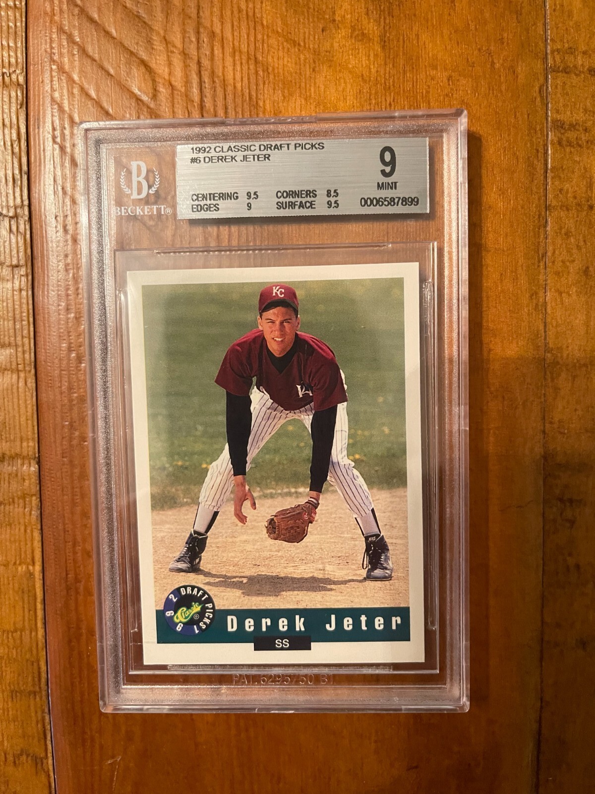 1992 Derek Jeter Rookie/Draft Pick Card #6 BGS Mint 9 | eBay